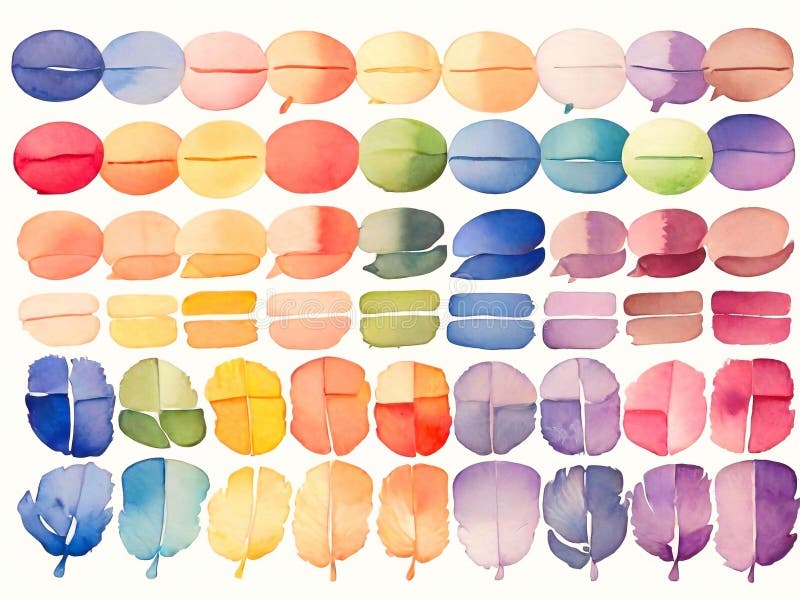 Watercolor Gradient Blending Red To Violet Hues, Featuring Organic ...