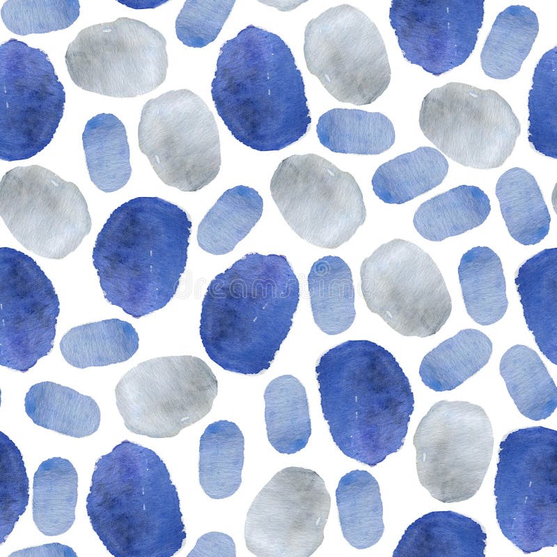 Watercolor Simple Abstract Blobs Pattern, Abstract Background, Hand ...