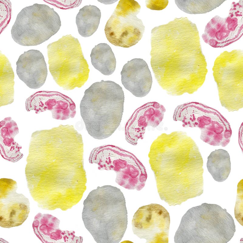 Watercolor Simple Abstract Blobs Pattern, Abstract Background, Hand ...