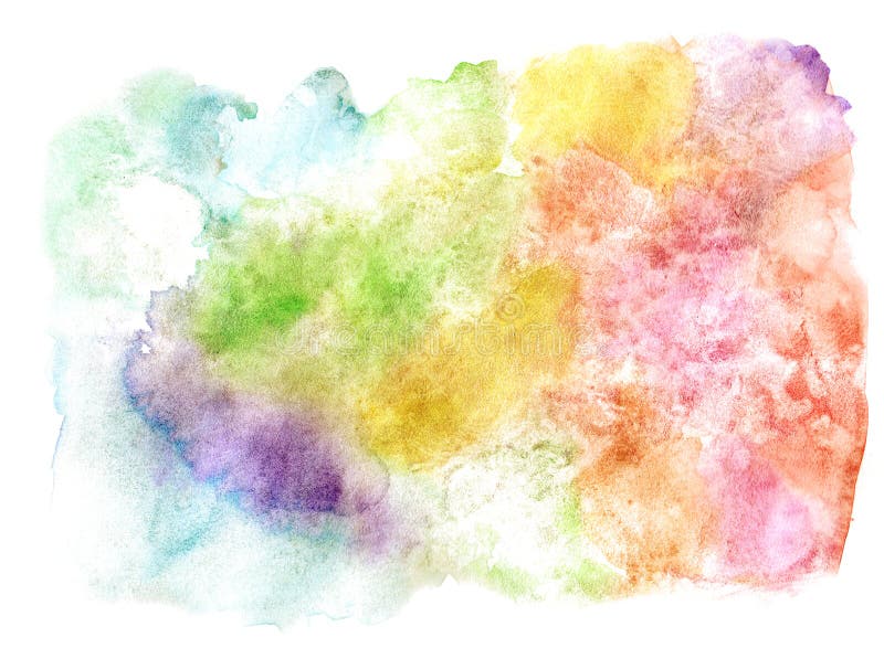 Watercolor Smudge Texture, Colorful Background Stock Illustration ...