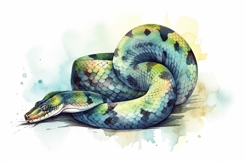 Snake Silhouette Isolated White Background Stock Photos - Free ...