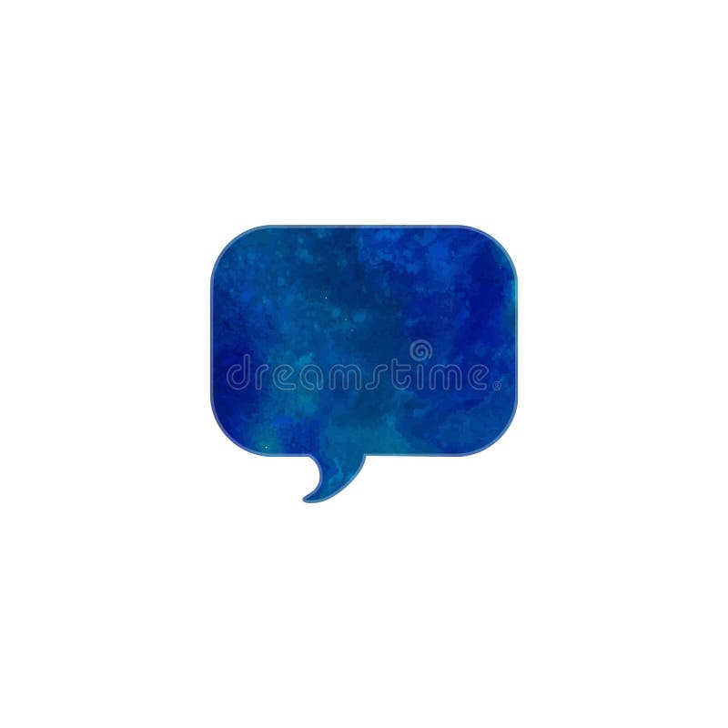 Watercolor Speach Bubbles Dialogue Icon Dialog Bubble Vector Chat Stock ...