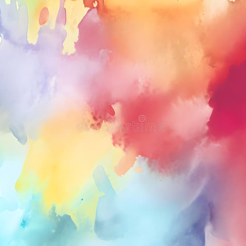 Watercolor Splash Background with Splattered Multicolor Elements Ai ...