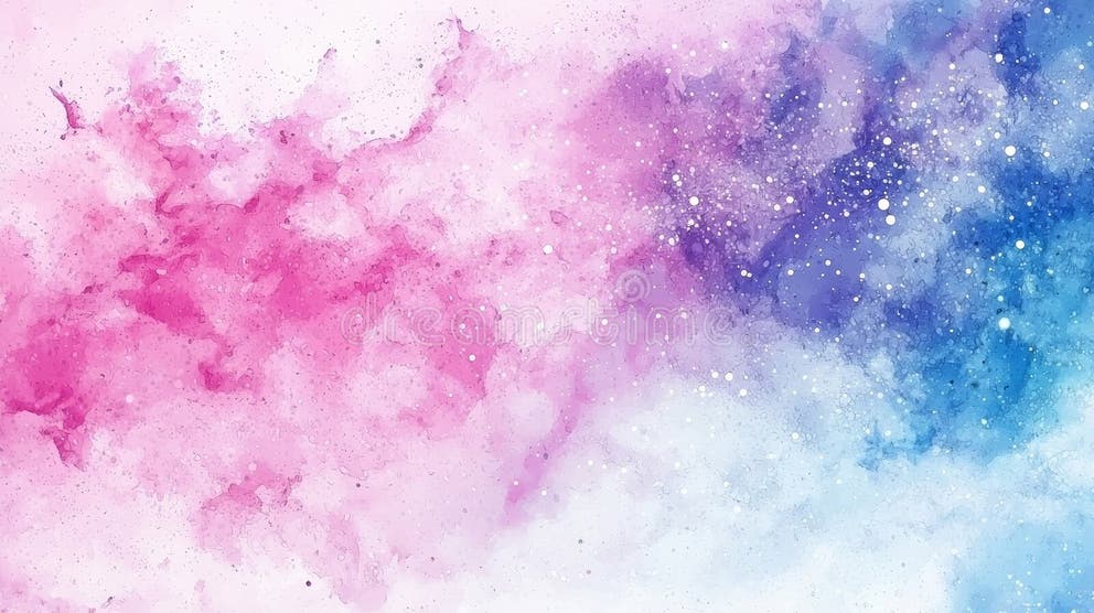 Watercolor Splash Effect Template with Artistic Colors Stock ...