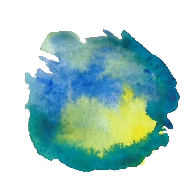 Watercolor Splash Texture. Vector Brush Stock Vector - Illustration of ...