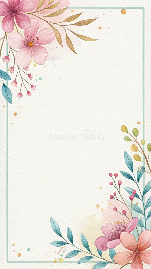 Watercolor Splash Border Paper Texture Artistic and Soft Stock ...