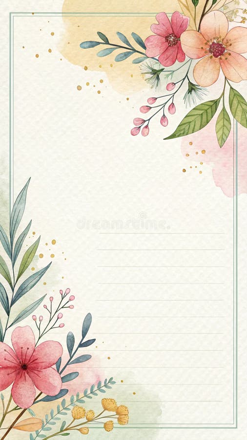 Watercolor Splash Border Paper Texture Artistic and Soft Stock ...