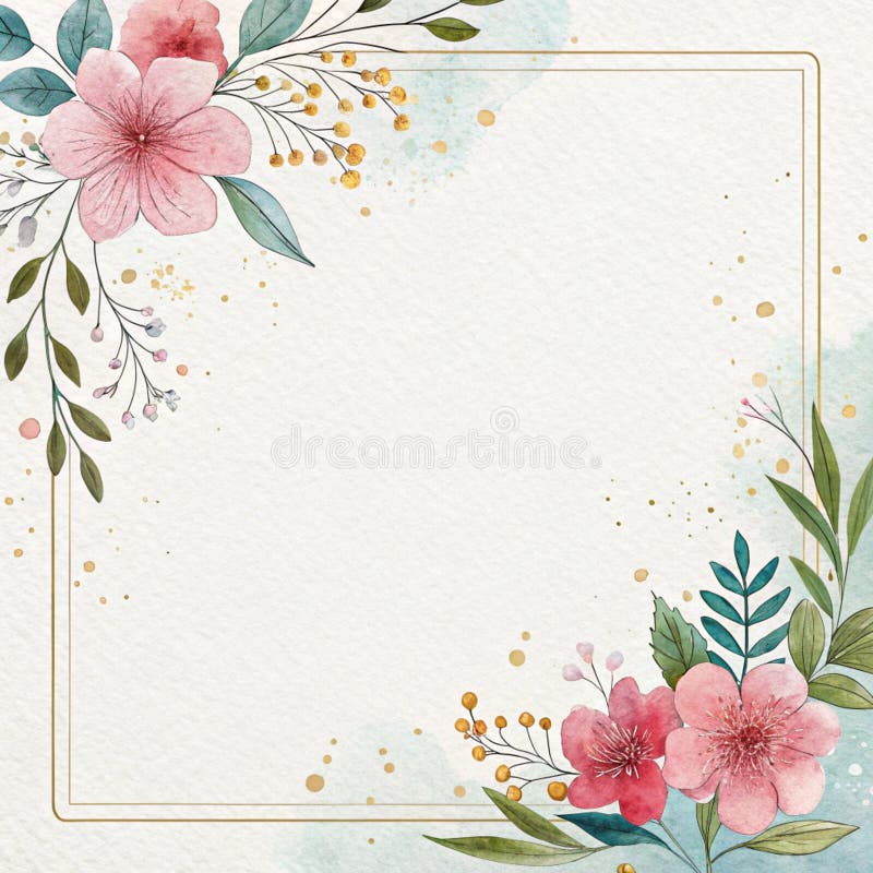 Watercolor Splash Border Paper Texture Artistic and Soft Stock ...