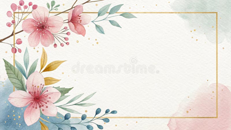 Watercolor Splash Border Paper Texture Artistic and Soft Stock ...
