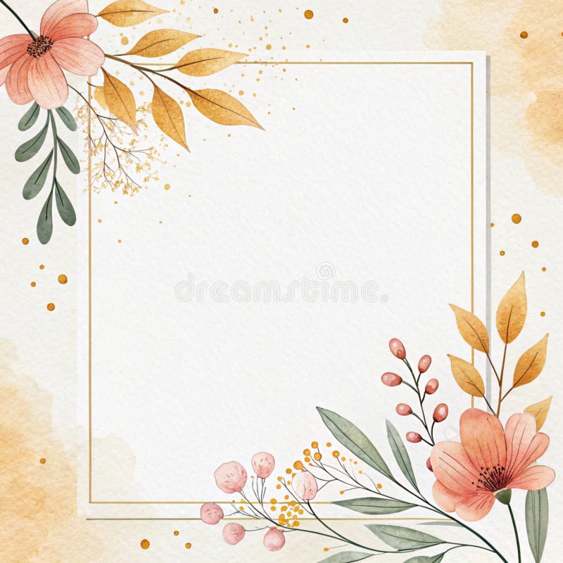 Watercolor Splash Border Paper Texture Artistic and Soft Stock ...