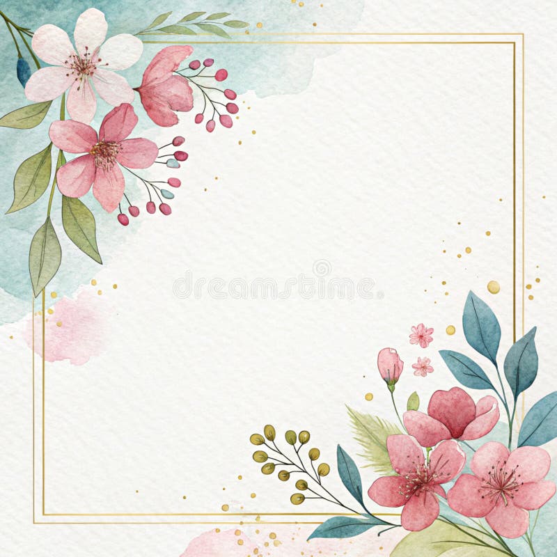 Watercolor Splash Border Paper Texture Artistic and Soft Stock ...