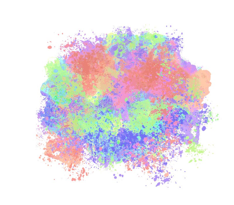 Watercolor Stain, Semi Transparent Colored Background. Pink Stock ...