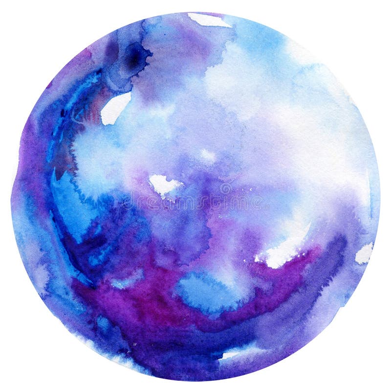 Watercolor stock illustration. Illustration of violet - 75179009