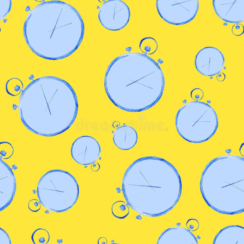 Watercolor Stopwatch. Generate Ai Stock Illustration - Illustration of ...