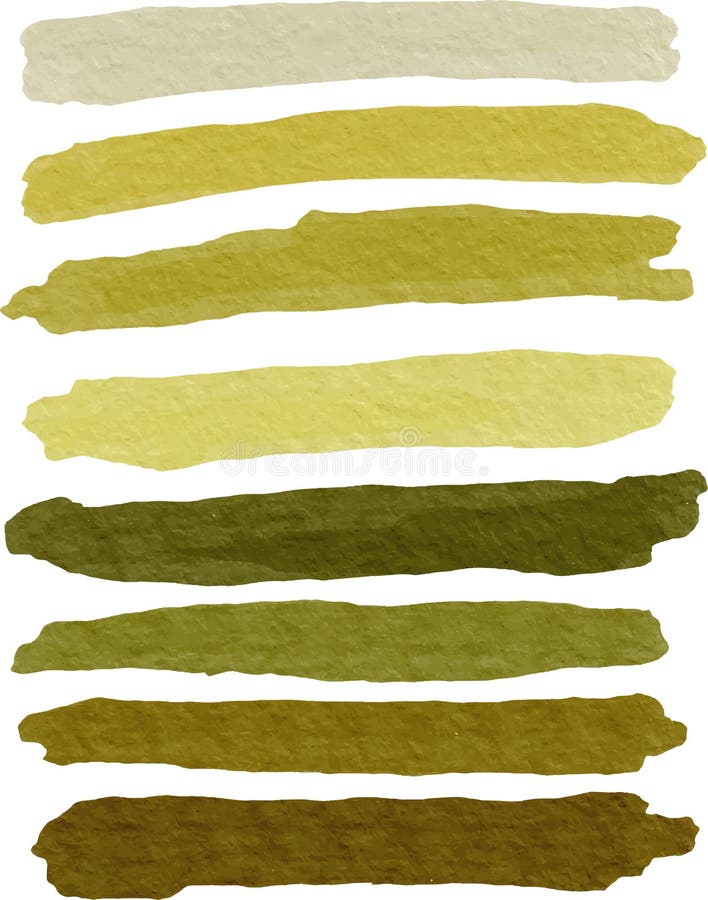 Watercolor Stripes Green Stripes Green Lines Stock Vector ...