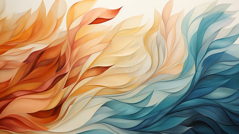 Watercolor Strokes Creating an Abstract and Modern Pattern on a Light ...
