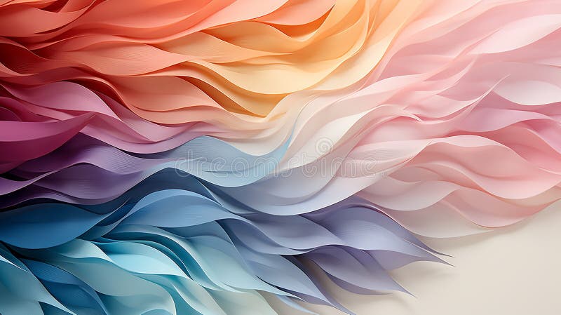 Watercolor Strokes Creating an Abstract and Modern Pattern on a Light ...