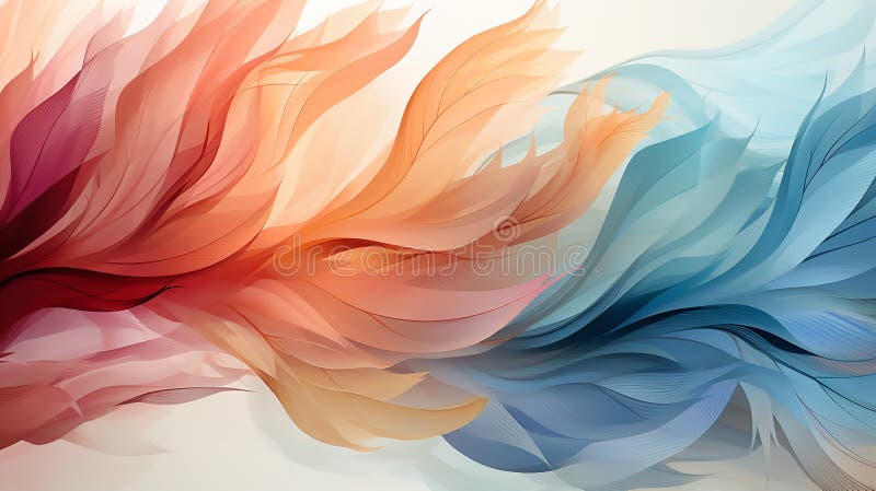 Watercolor Strokes Creating an Abstract and Modern Pattern on a Light ...