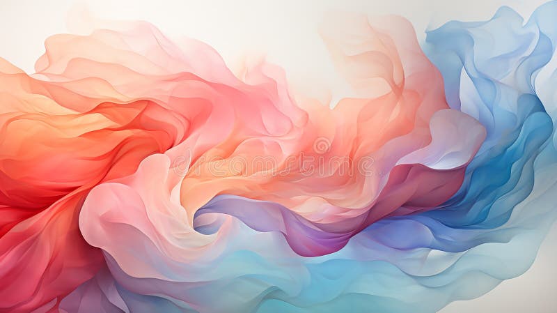 Watercolor Strokes Creating an Abstract and Modern Pattern on a Light ...