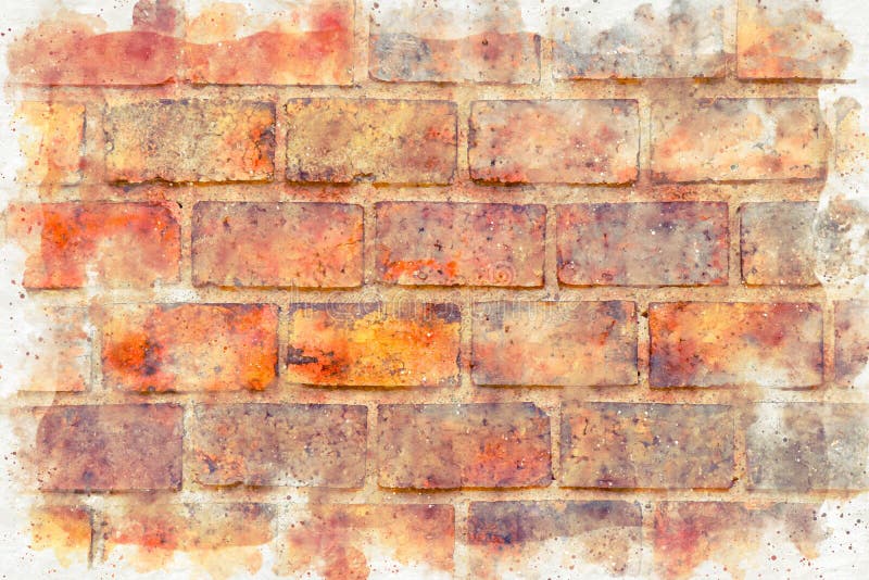 Watercolor Brick Stock Illustrations – 3,391 Watercolor Brick Stock ...