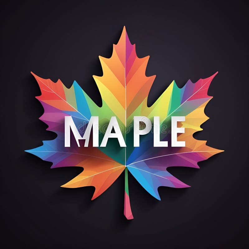 Geometric Maple Leaf Logo Stock Illustrations – 526 Geometric Maple ...