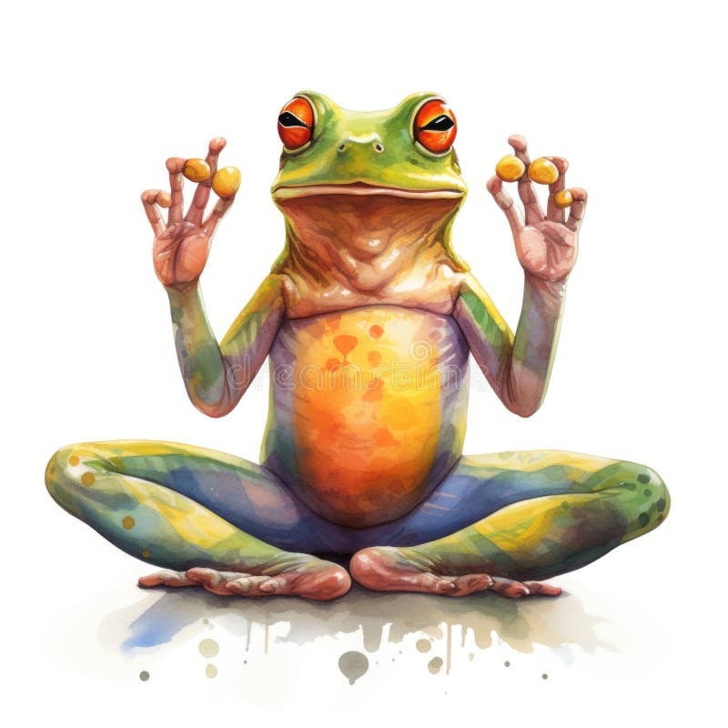 Frog Yoga Stock Illustrations – 338 Frog Yoga Stock Illustrations ...