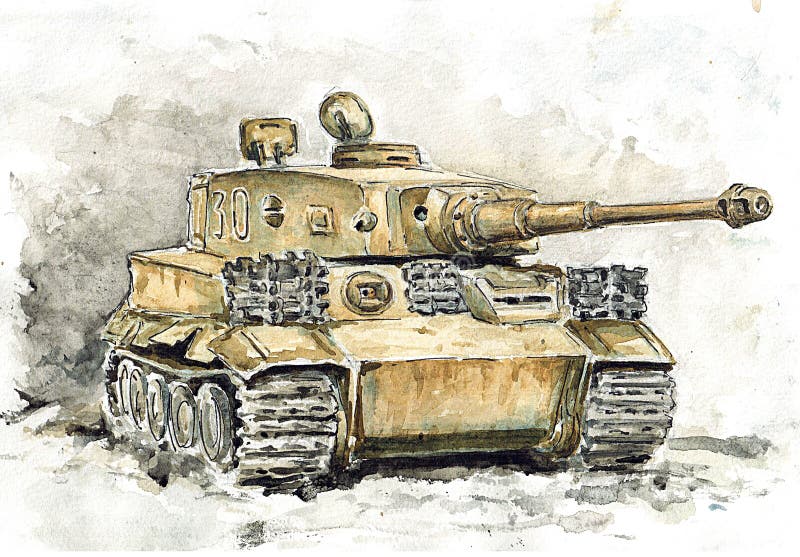 Ww2 Tiger Tank Art