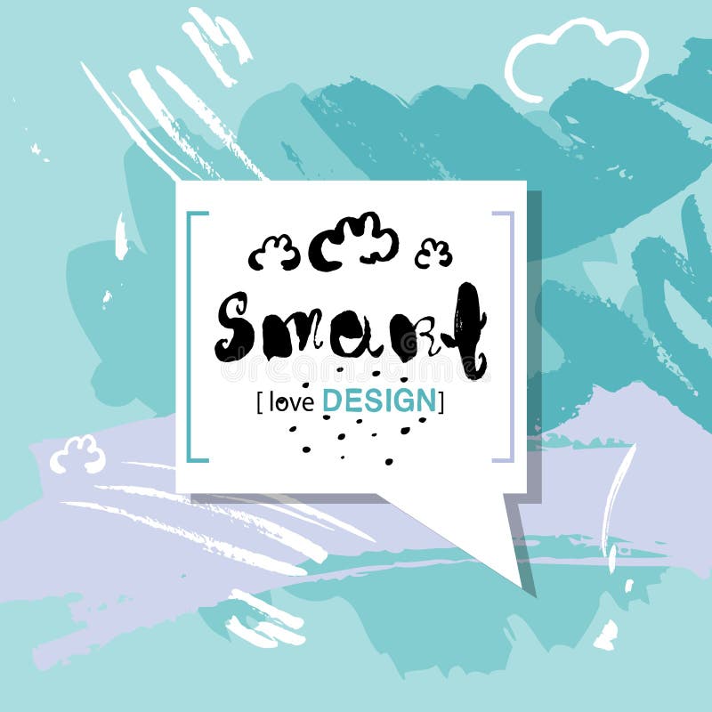 Watercolor Text Bubble.the Design Element with the Text Bubble Stock ...