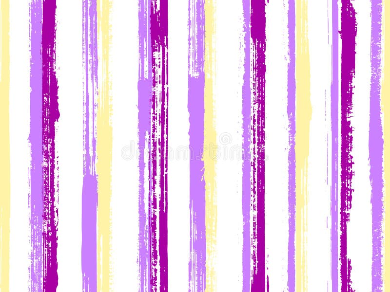 Watercolor Thin Irregular Stripes Vector Seamless Pattern. Plain ...