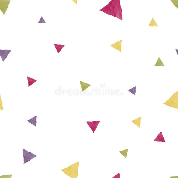Watercolor Triangle Pattern Stock Vector - Illustration of texture ...