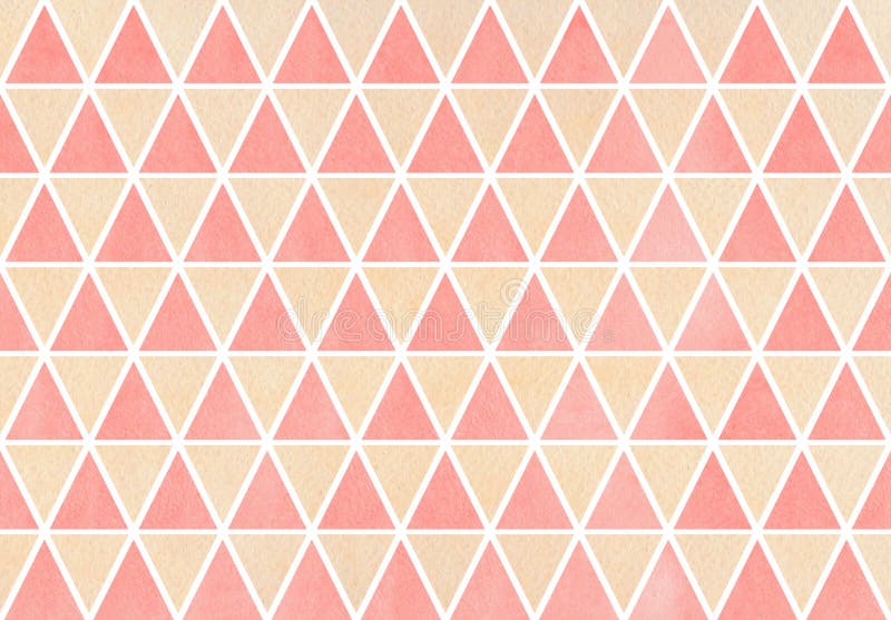 Watercolor Triangle Pattern. Stock Illustration - Illustration of ...