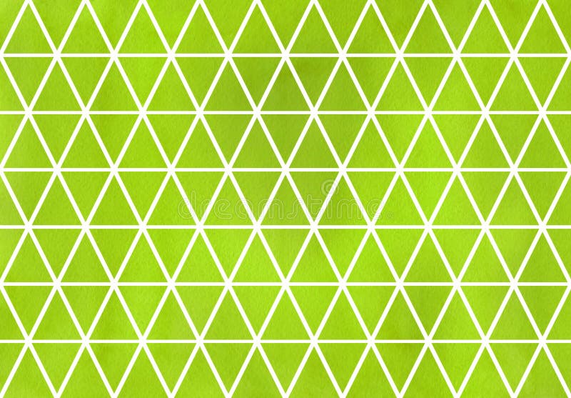 Watercolor Triangle Pattern. Stock Illustration - Illustration of lime ...