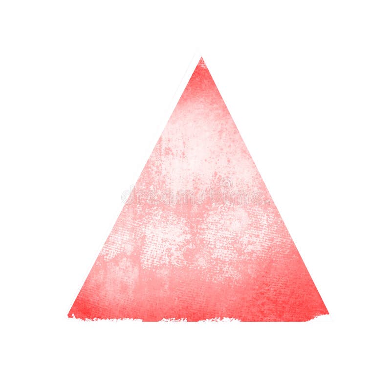 Watercolor Triangle on White Stock Illustration - Illustration of ...