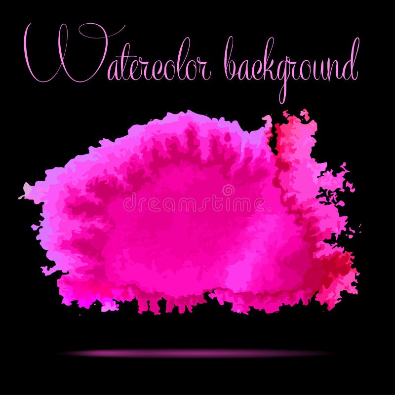 Watercolor Vector Background. Hand Drawing. Stock Vector - Illustration ...