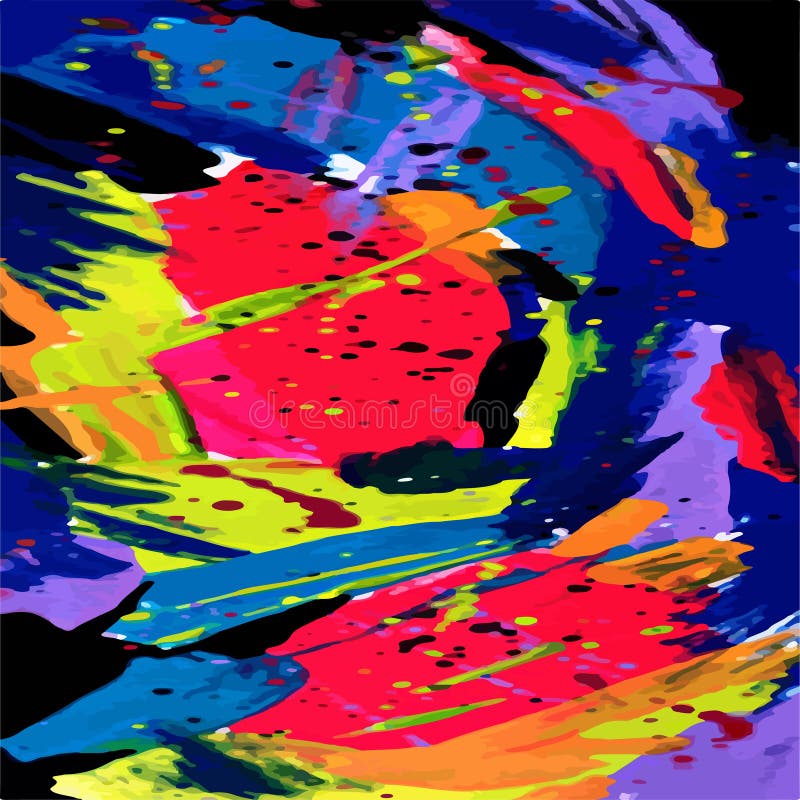 Vector Texture Color Blotches Black Stock Illustrations – 66 Vector ...