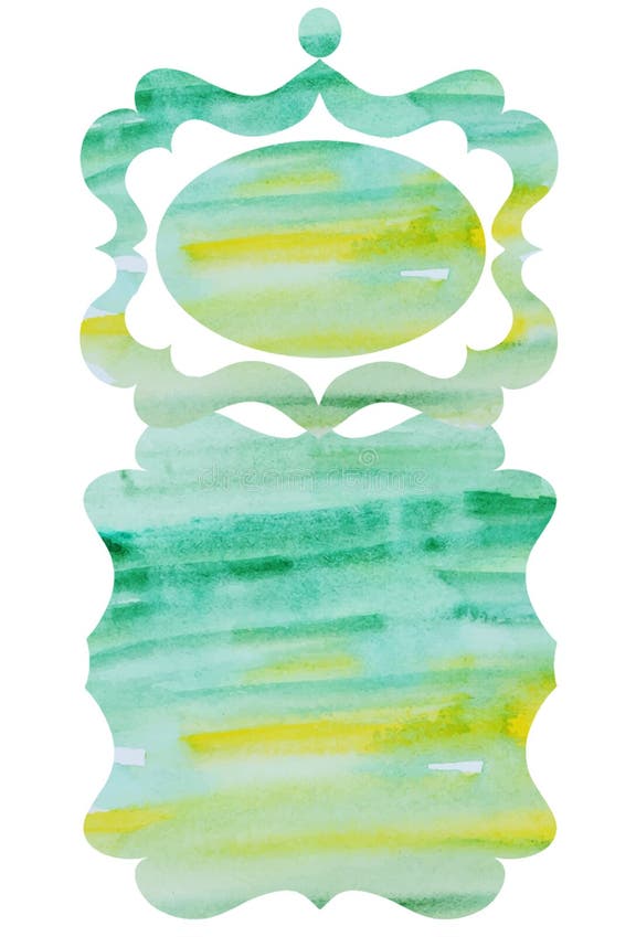 Watercolor Vector Frame Under the Text Stock Vector - Illustration of ...