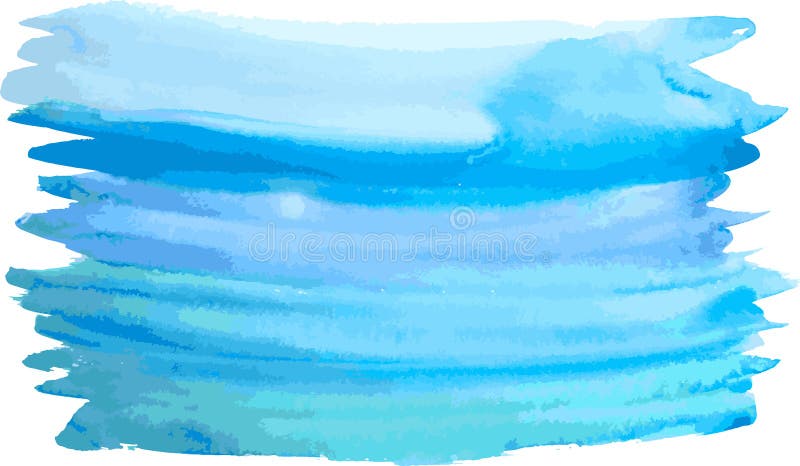 Watercolor Vector Gradient Blue Background on Sea Style Stock Vector ...