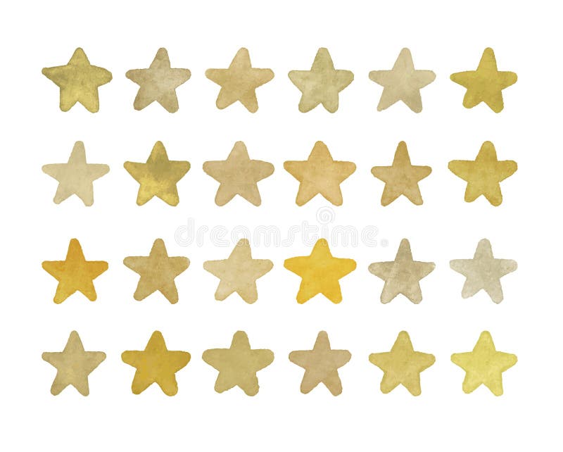 Watercolor Vector Pattern with Yellow Stars. Backdrop Pattern for ...