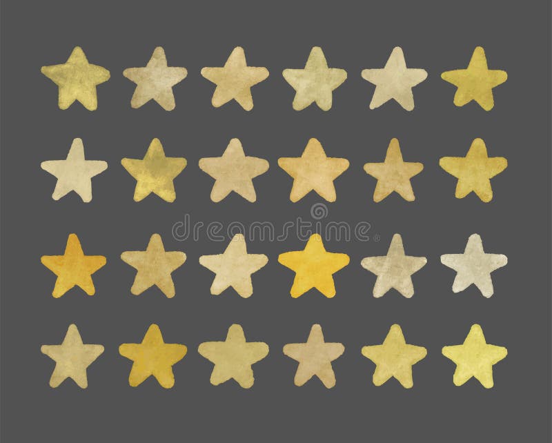 Watercolor Vector Pattern with Yellow Stars. Backdrop Pattern for ...