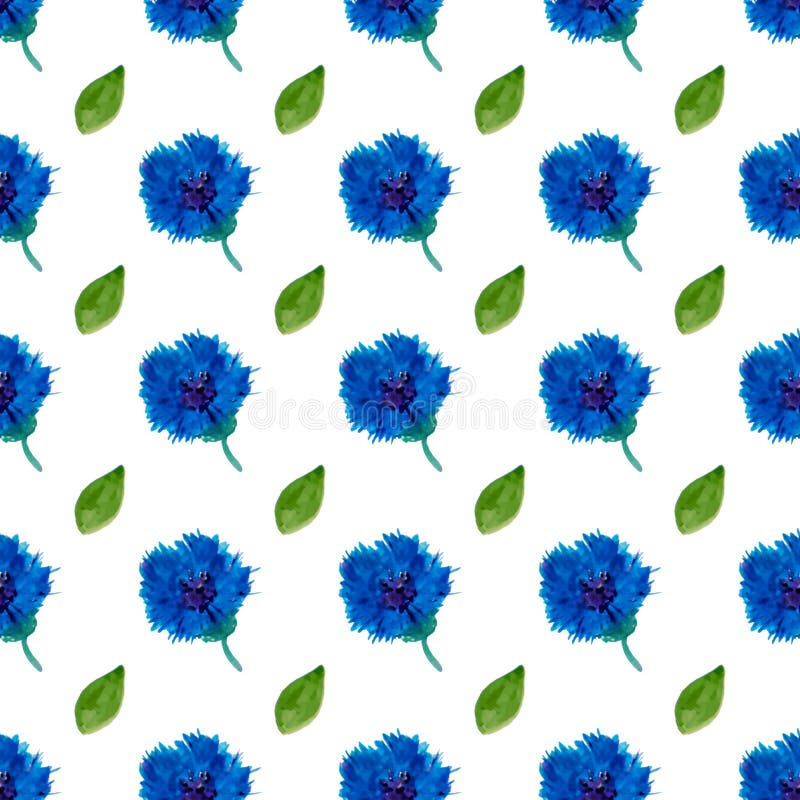 Watercolor Vector Seamless Pattern Stock Vector - Illustration of ...