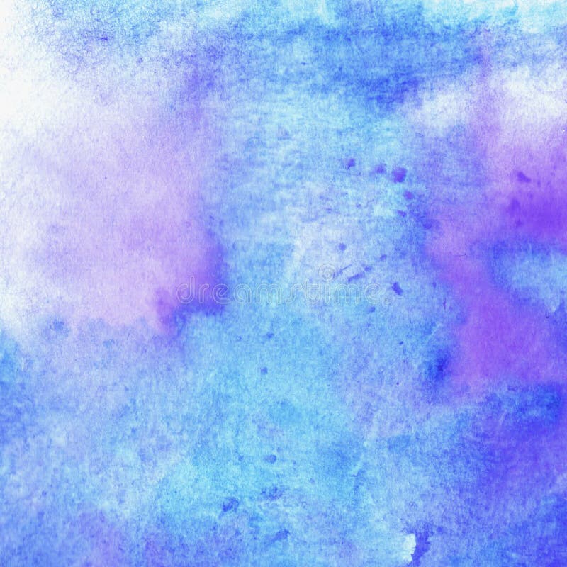 Watercolor Violet and Blue Texture. Stock Illustration - Illustration ...
