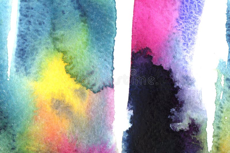 Watercolor Wash Abstract Multicolor Background Stock Illustration ...