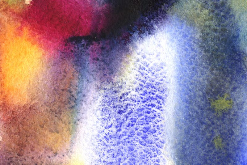 Watercolor Wash Abstract Multicolor Background Stock Illustration ...
