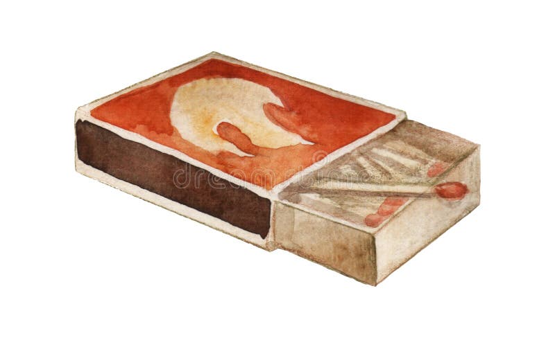 Watercolor Matchbox Stock Illustrations – 50 Watercolor Matchbox Stock ...