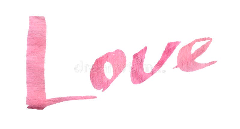 Watercolor Word - Sea. Exclusive Custom Characters Stock Illustration ...