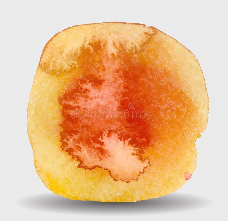 Watercolor Yellow Red Square, Vector Image Stock Vector - Illustration ...