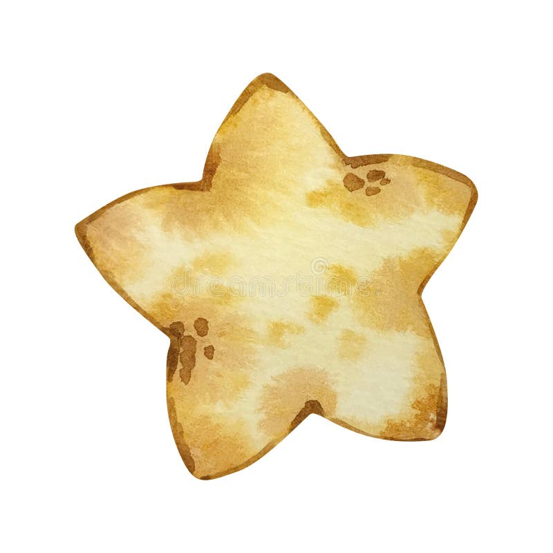 Watercolor Yellow Star, Space Stock Image - Image of saturn, cosmo ...