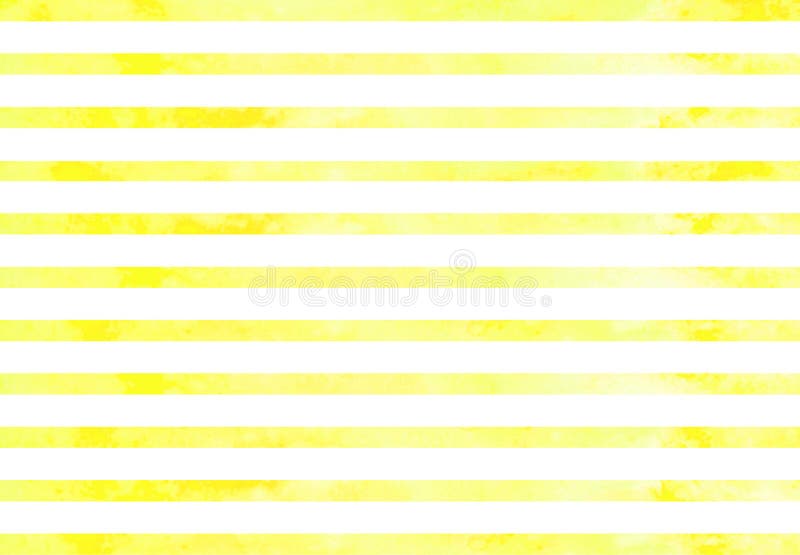 Yellow Horizontal Watercolor Lines Stock Illustration - Illustration of ...