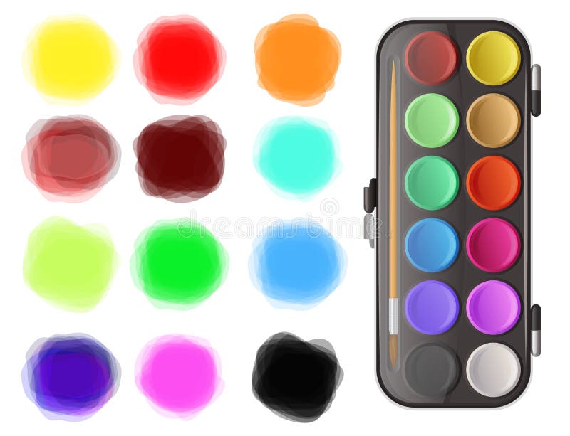 Color Splotches stock illustration. Illustration of craft - 41886010