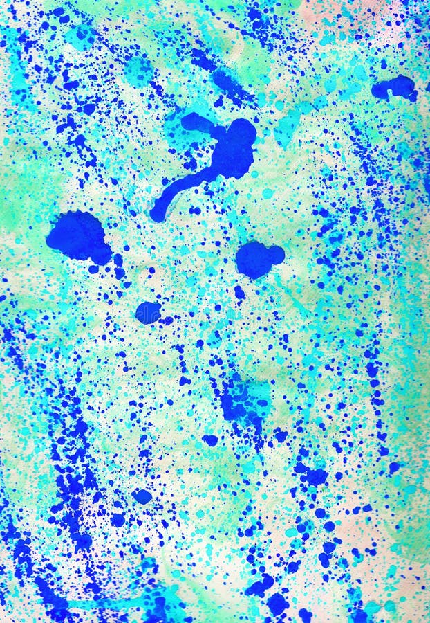 Watercolour Abstract Hand Painting Image for Design Stock Illustration ...